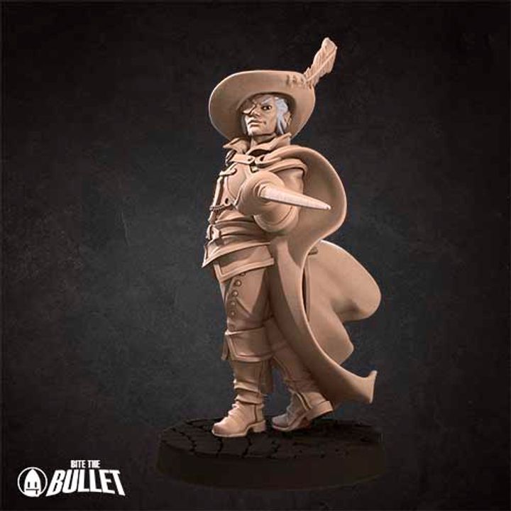 3D Printable Drow Mercenary by Bite the Bullet