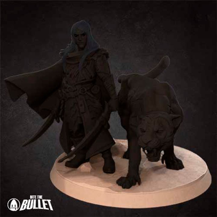 3D Printable Drow Ranger (+ Black Panther) by Bite the Bullet