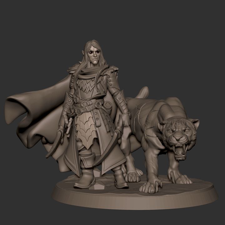 3D Printable Drow Ranger (+ Black Panther) by Bite the Bullet