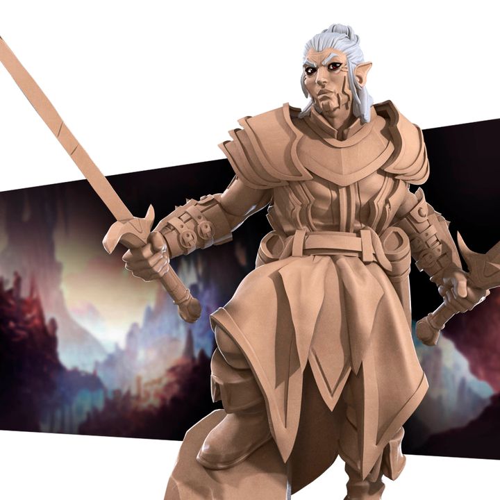 3D Printable Drow Weapon Master by Bite the Bullet