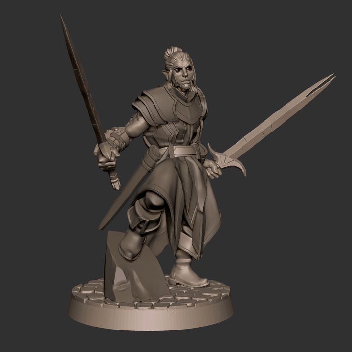 3D Printable Drow Weapon Master by Bite the Bullet