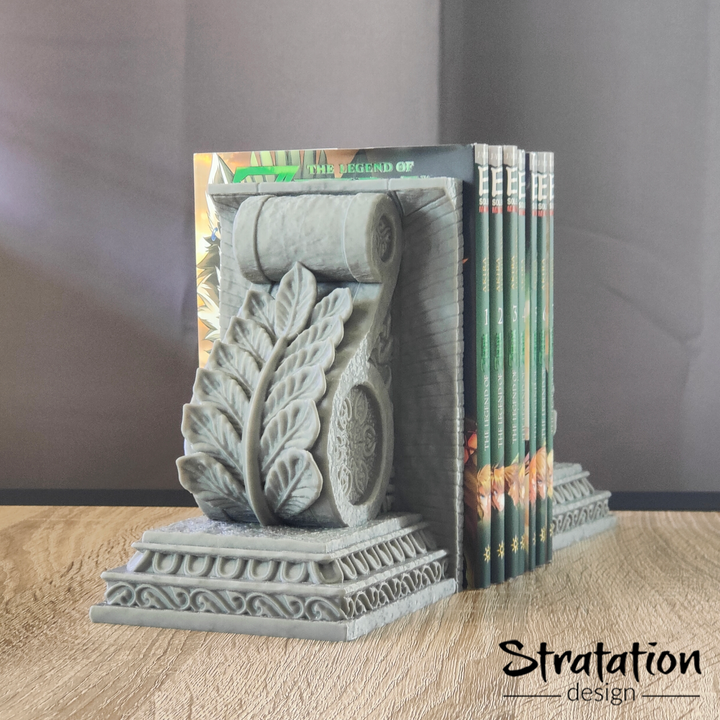 3D Printable Athenian Bookend and Holder by Stratation Design