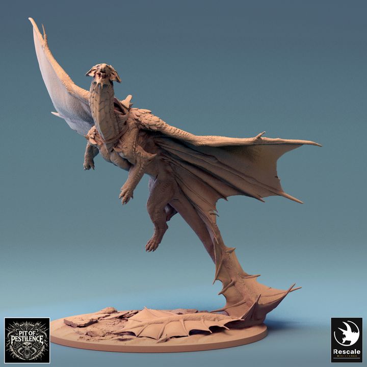 3D Printable Pack Brass Dragon by Rescale Miniatures