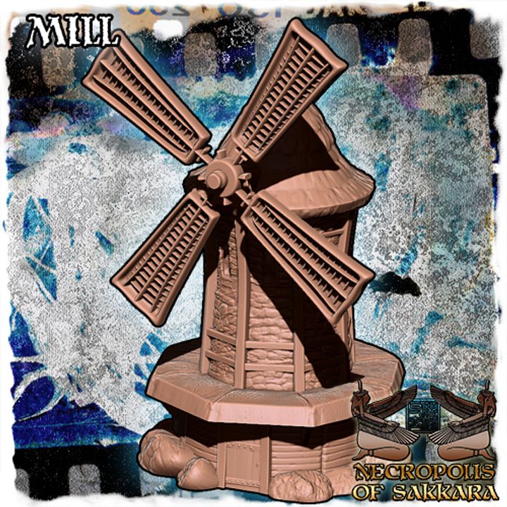 3D Printable Fantasy Mill by Pharaoh's Workshop
