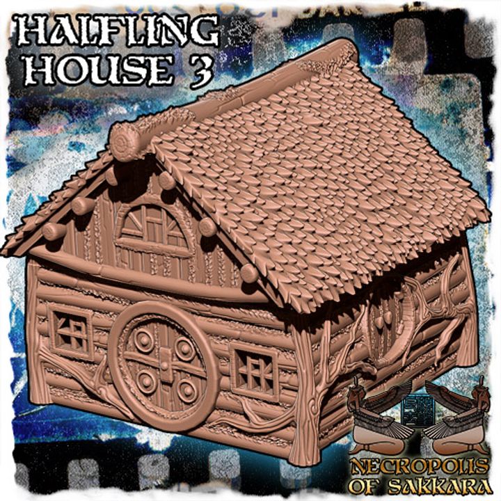 3D Printable Halfling and Hobbit House Collection by Pharaoh's Workshop