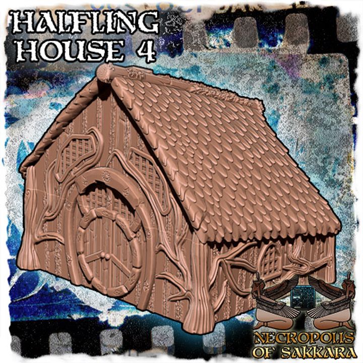3D Printable Halfling and Hobbit House Collection by Pharaoh's Workshop