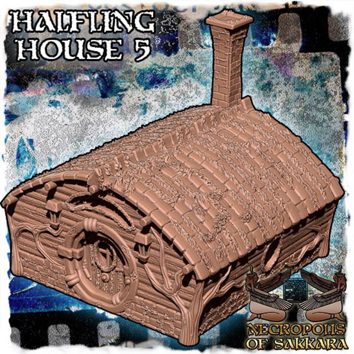 3D Printable Halfling and Hobbit House Collection by Pharaoh's Workshop