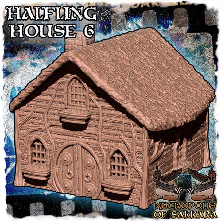 3D Printable Halfling and Hobbit House Collection by Pharaoh's Workshop