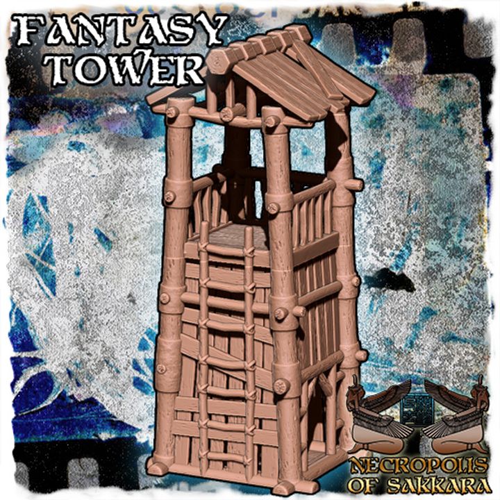 3D Printable Fantasy Watchtower by Pharaoh's Workshop