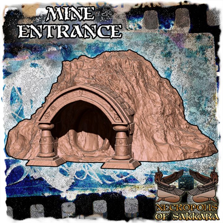 3D Printable Fantasy Mine Entrance by Pharaoh's Workshop