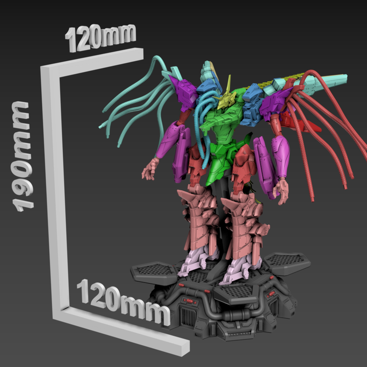 3D Printable Wired Mech Poseasble 100mm Set by Extra Guy