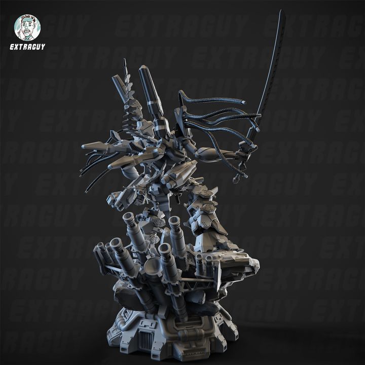 3D Printable Wired Mech Static 100mm Set by Extra Guy