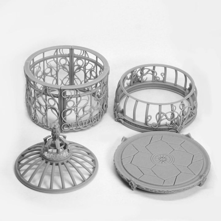 3D Printable Gilded Cage / Prison by The Forge of Many Things