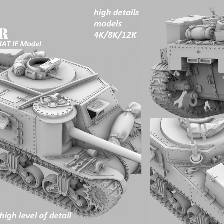 3D Printable M3 Lancer - experimental tank hunter by Counlane Models