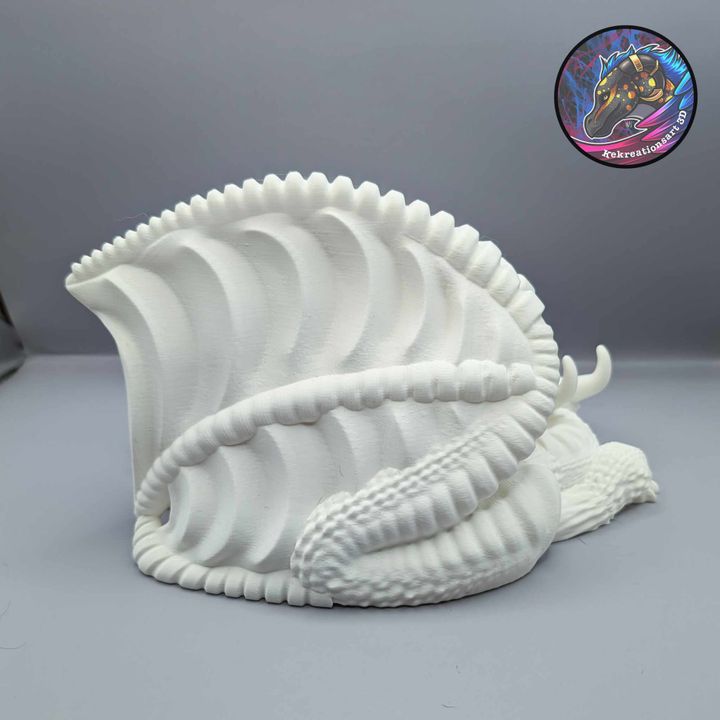 3D Printable Dragon Book Stand by Kirsten M