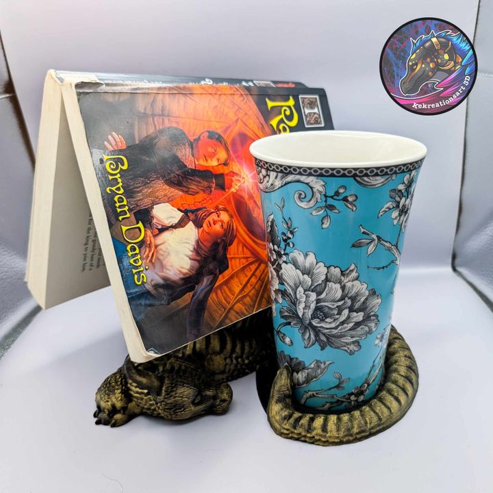 3D Printable Dragon Book Stand by Kirsten M