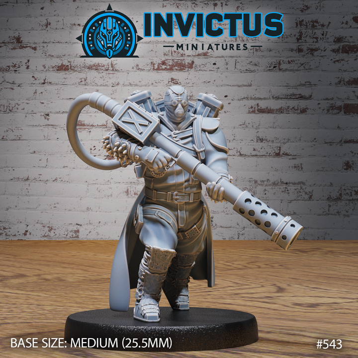 3D Printable Pyro Trooper Running / Alien Commander / Space War Officer ...