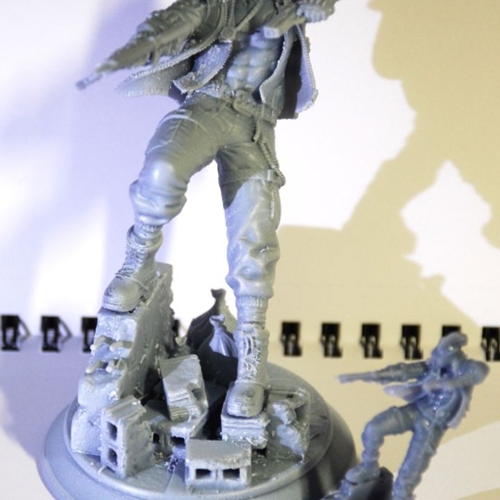 3D Print of Cyberpunk Gang Lieutenant - Clarence “Blink” Jones by Psyscape