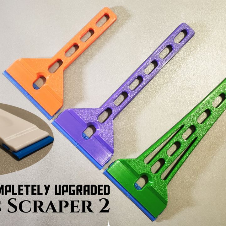 3D Printable Plastic Scraper 2 by MING