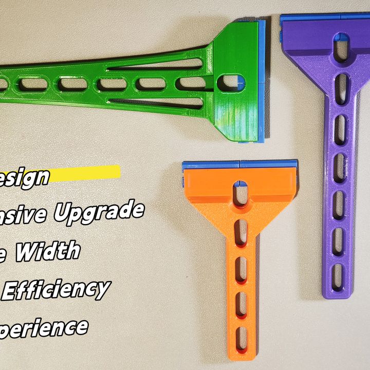 3D Printable Plastic Scraper 2 by MING