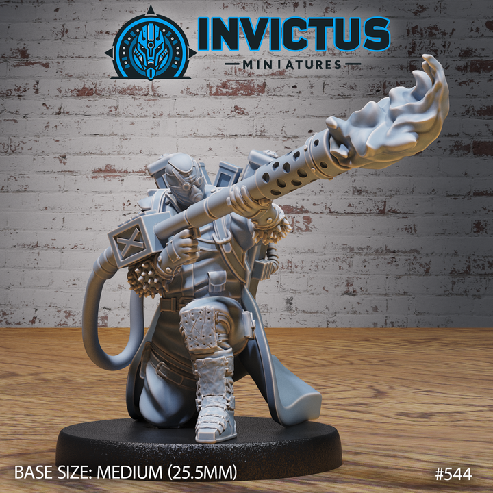 3D Printable Pyro Trooper Kneel / Alien Commander / Space War Officer ...