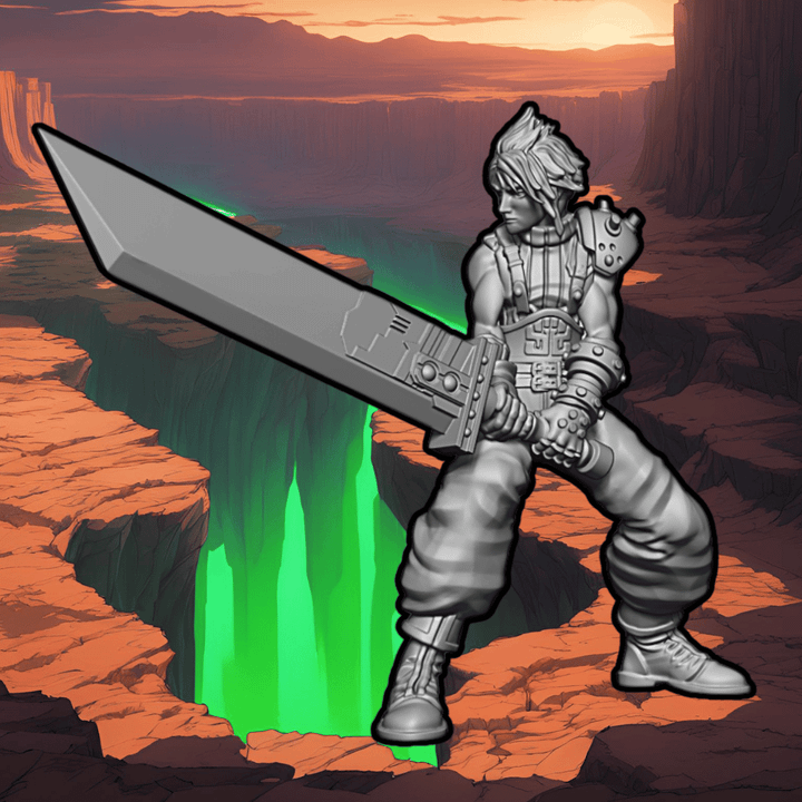 3D Printable Landslide Freedom Fighters Wave 1 - 40mm scale JRPG ...