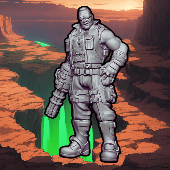 3D Printable Landslide Freedom Fighters Wave 1 - 40mm scale JRPG ...