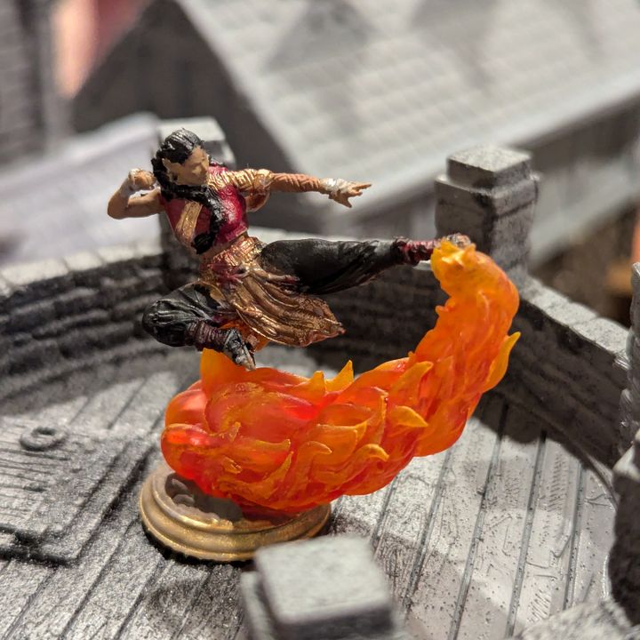 3D Print of Fire Genasi Monk - Andrazia the False Incarnate by chrisprince
