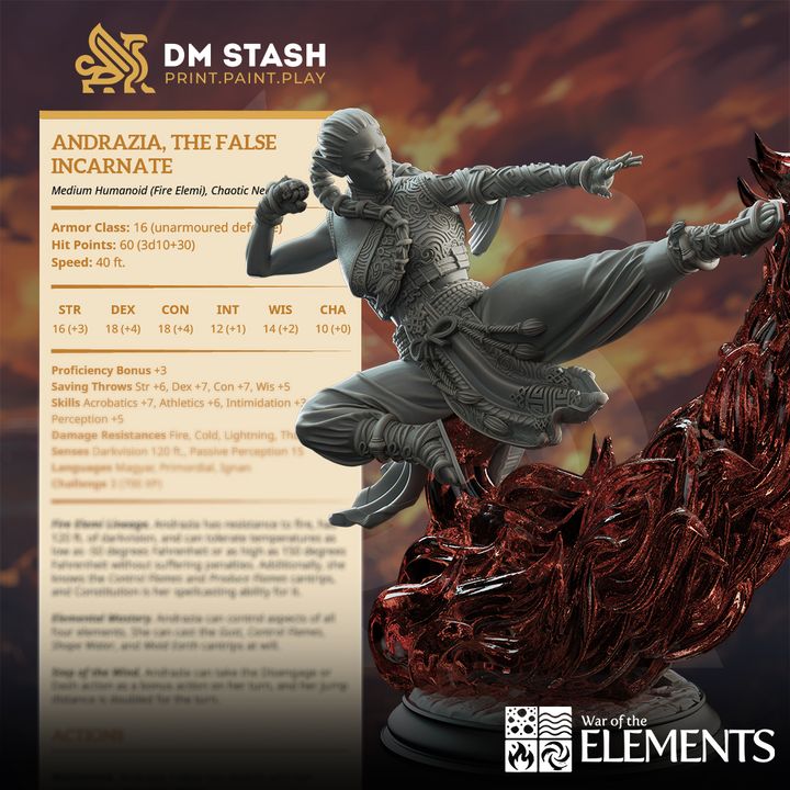 3D Printable War of the Elements (DM Stash August '24 Bundle) by DM Stash