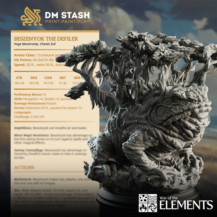 3D Printable War of the Elements (DM Stash August '24 Bundle) by DM Stash