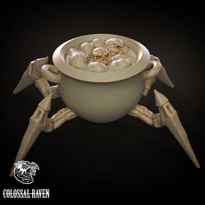 3D Printable Cauldron by ColossalRaven
