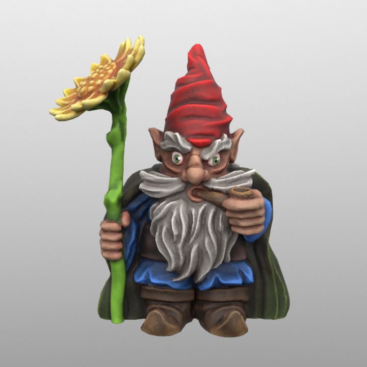 3D Print of Gnome Sun Wizard by mathieu4