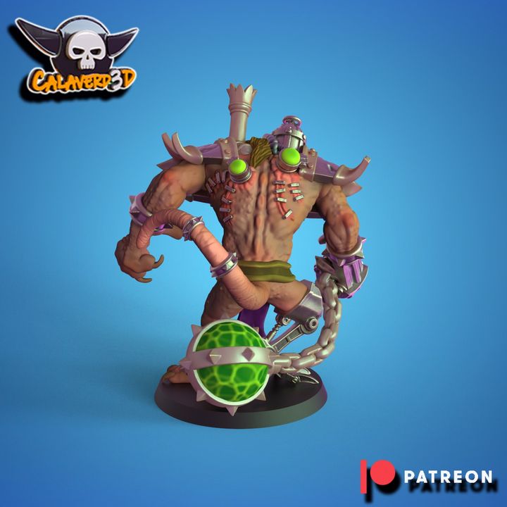 3D Printable Stp Nº34 - Steam ogre rat Aug2024 by Calaverd3D