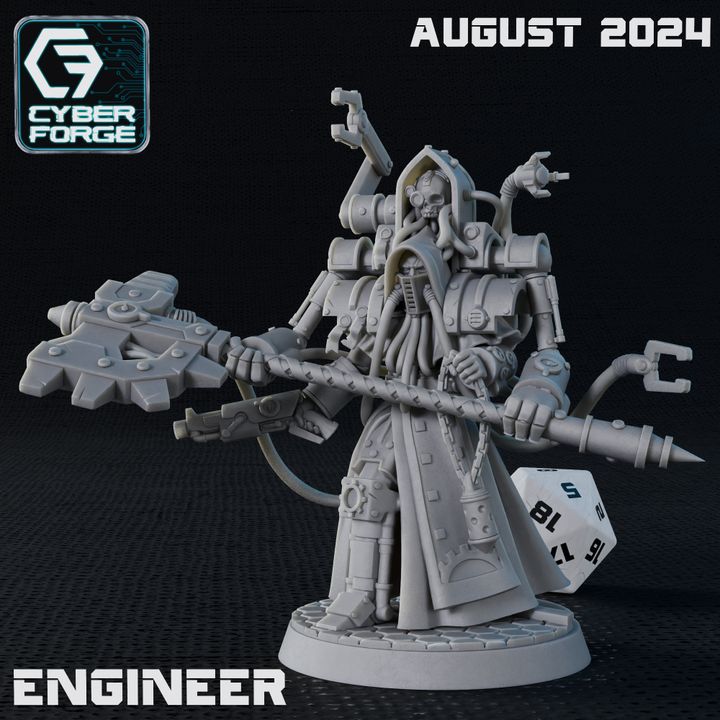3D Printable Cyber Forge - August 2024 Release by Titan Forge Miniatures