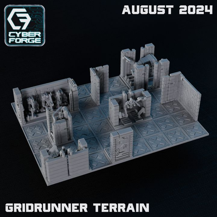 3D Printable Cyber Forge - August 2024 Release by Titan Forge Miniatures