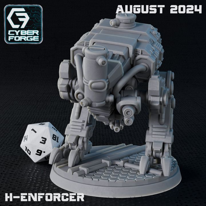 3D Printable Cyber Forge - August 2024 Release by Titan Forge Miniatures