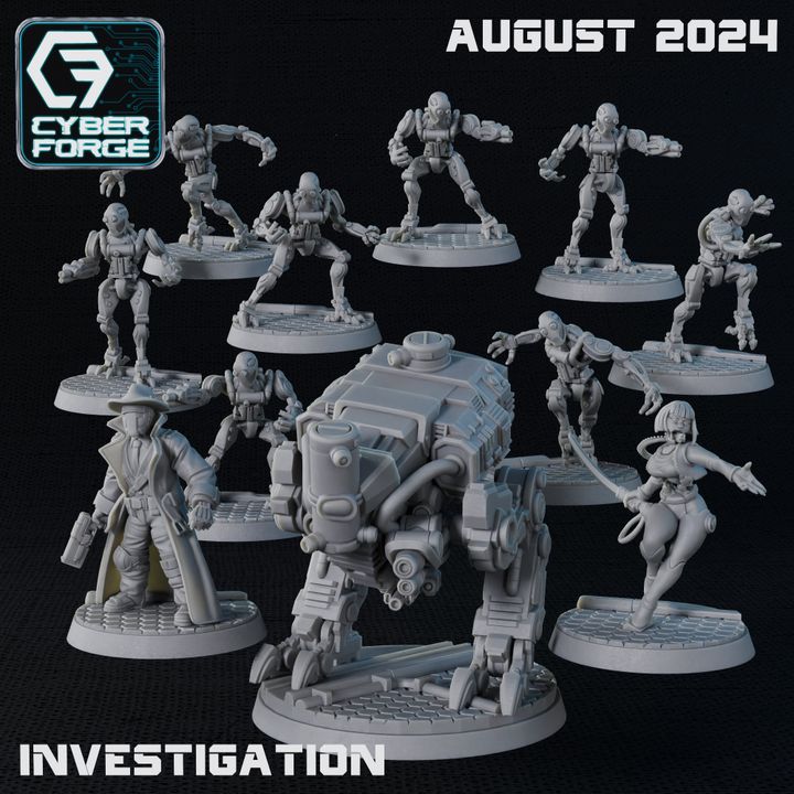 3D Printable Cyber Forge - August 2024 Release by Titan Forge Miniatures