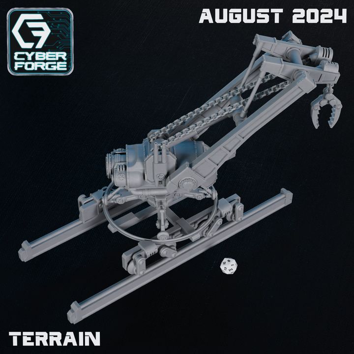 3D Printable Cyber Forge - August 2024 Release by Titan Forge Miniatures