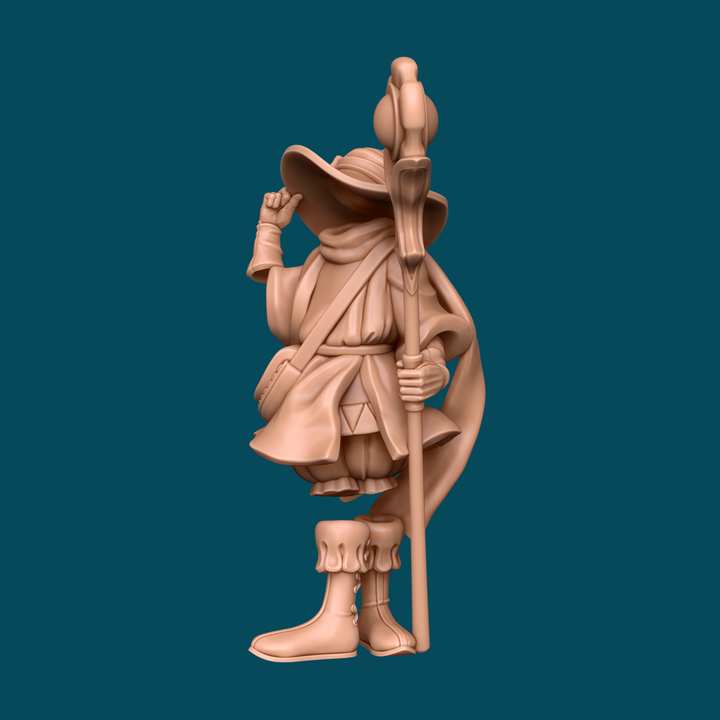 3D Printable Remi, an invisible mage by Awkward Penguin's Minis