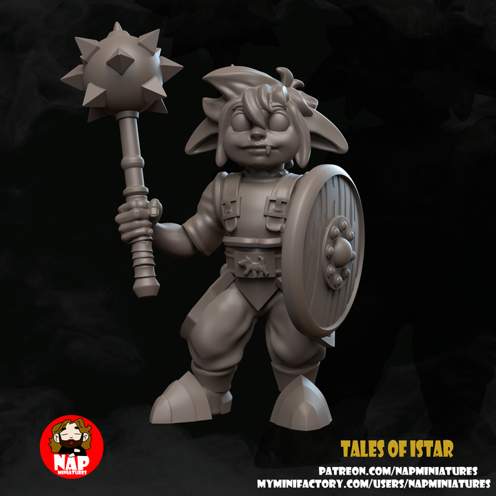 3D Printable Goblin Cleric by Nap Miniatures by Nacho Nogués Requena