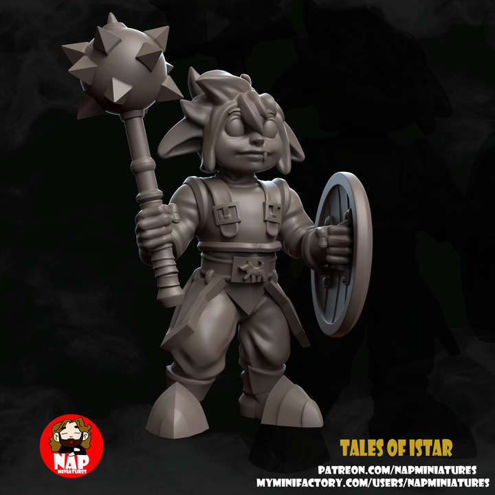 3D Printable Goblin Cleric by Nap Miniatures by Nacho Nogués Requena
