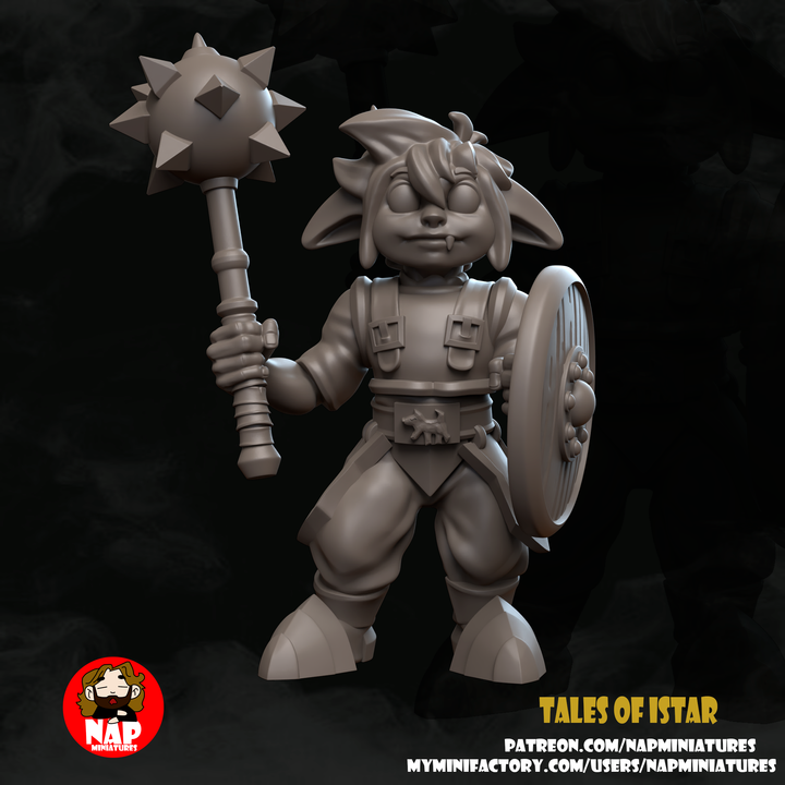 3D Printable Goblin Cleric by Nap Miniatures by Nacho Nogués Requena