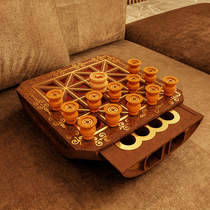 3D Printable Catch The Hare Board Game by Lazy Bear