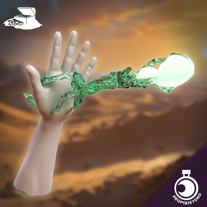 3D Printable Eldritch Blast - Spell Effect by Props&Beyond