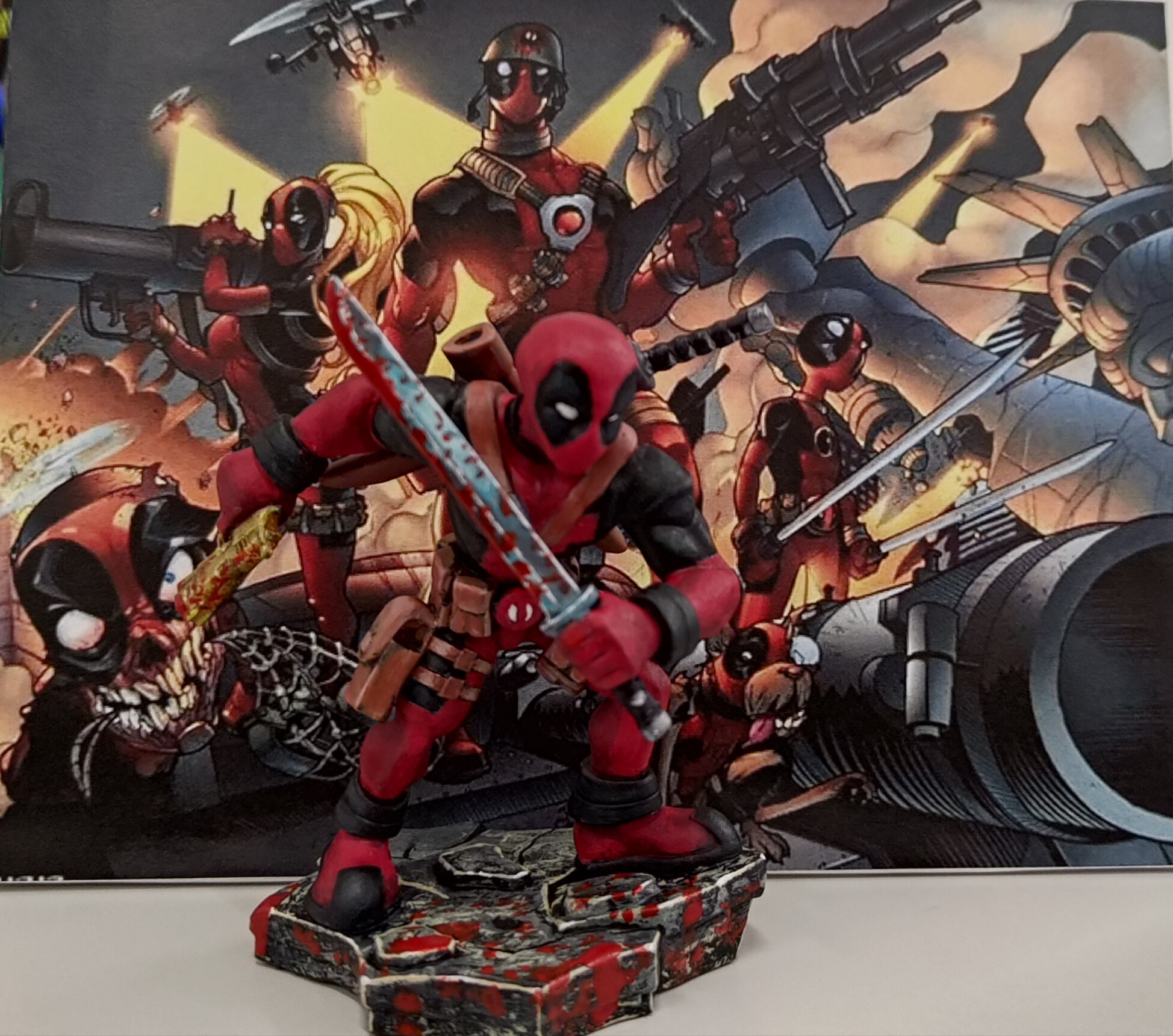 3D Printable Deadpool Infinity Freebie by Ronin Arts Workshop