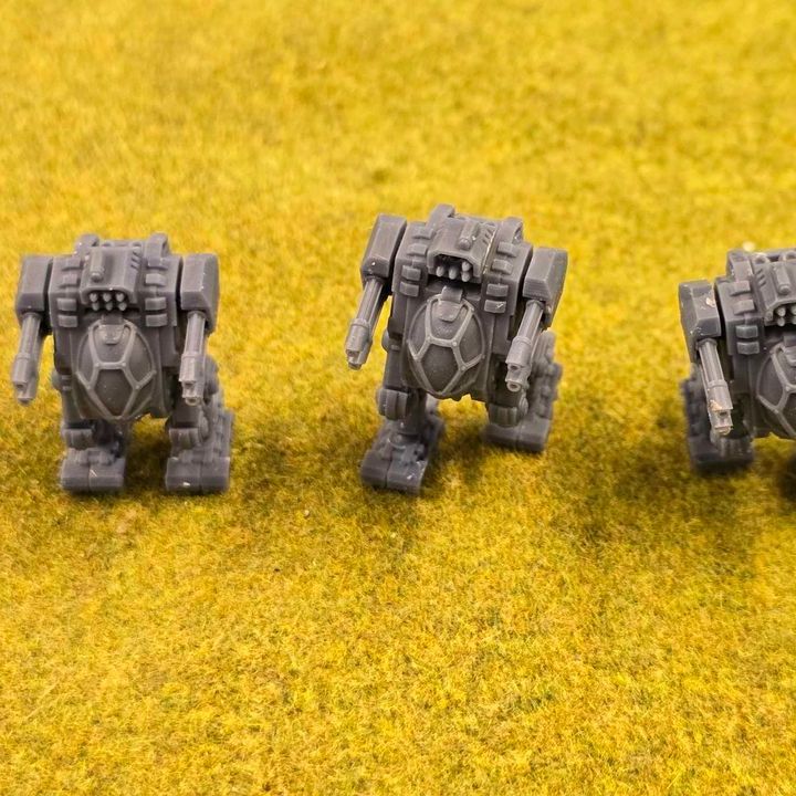 3D Printable Outpost Estarn: Wolf Mk1 Mech Unit by Klaus Teschner