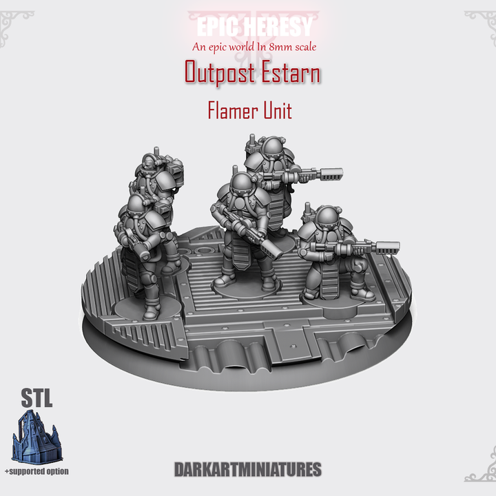 3D Printable Outpost Estarn: Army Bundle by Klaus Teschner