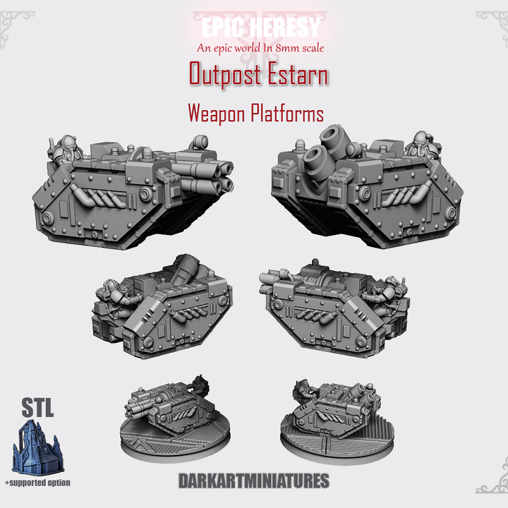 3D Printable Outpost Estarn: Army Bundle by Klaus Teschner
