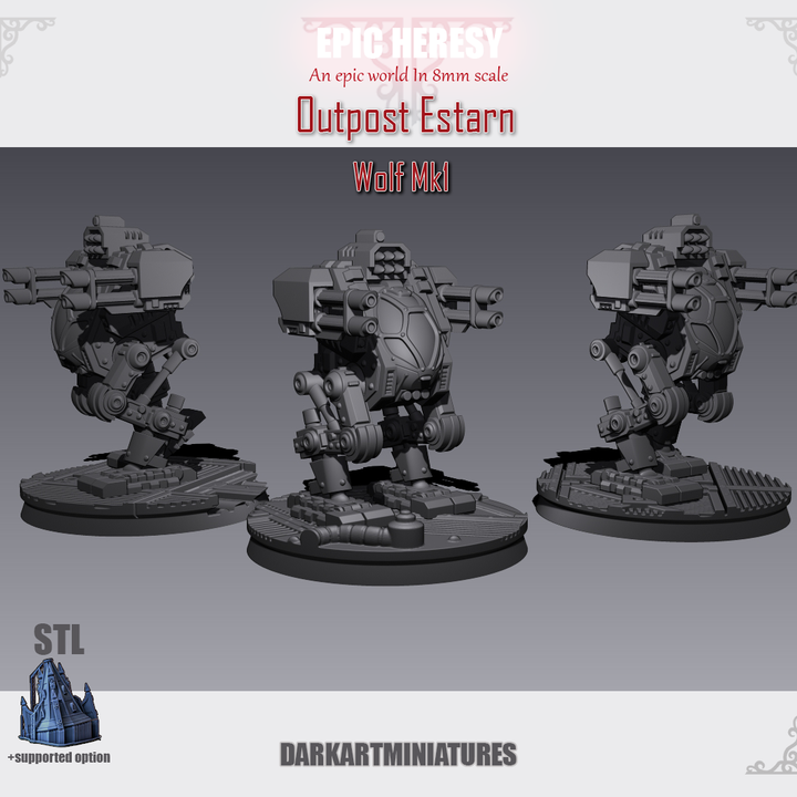 3D Printable Outpost Estarn: Army Bundle by Klaus Teschner