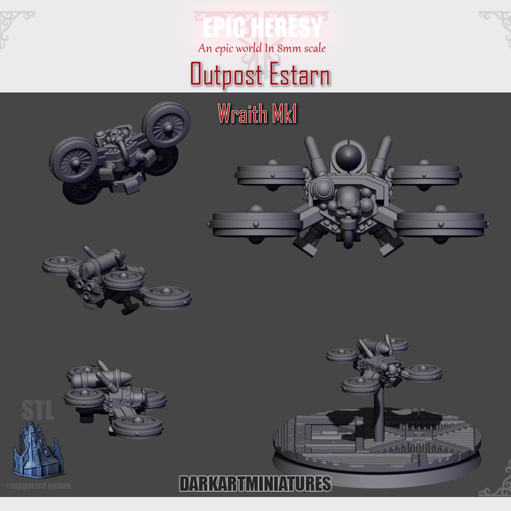 3D Printable Outpost Estarn: Army Bundle by Klaus Teschner